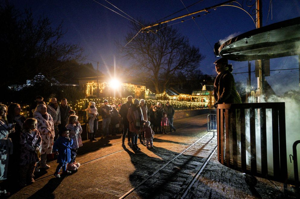 The Polar Express™ Tram Ride at Seaton Tramway, Devon this Christmas