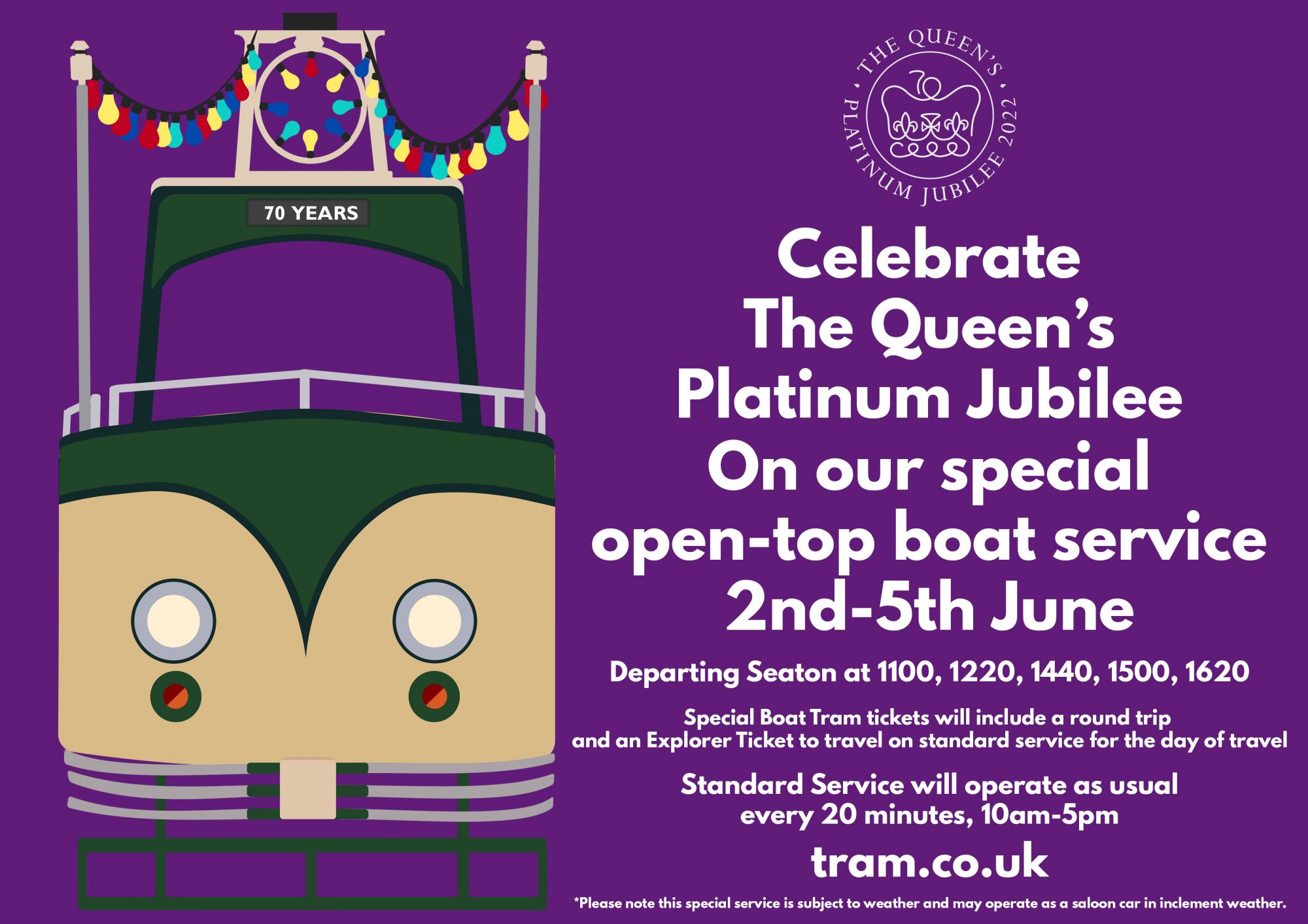 Celebrate The Queen’s Platinum Jubilee On our special open-top boat ...