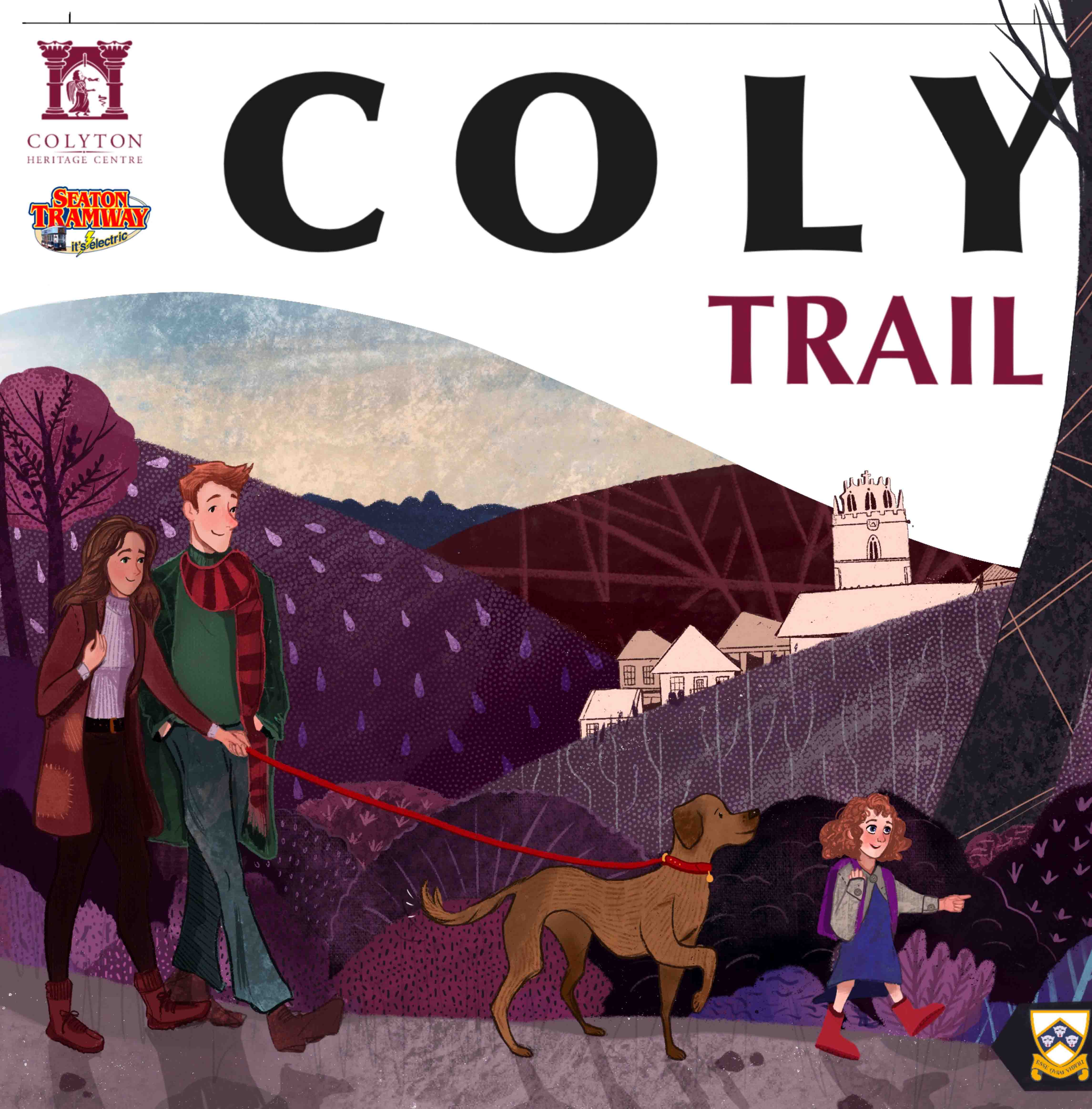 Seaton Tramway Launch 'Coly Trail' Leaflet with Colyton Grammar